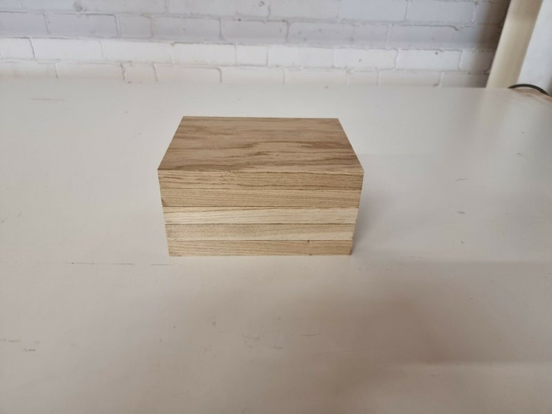 5 Solid Oak Timber Offcuts. Hardwood. Craft. Mini Slabs. 150mm X 150mm ...