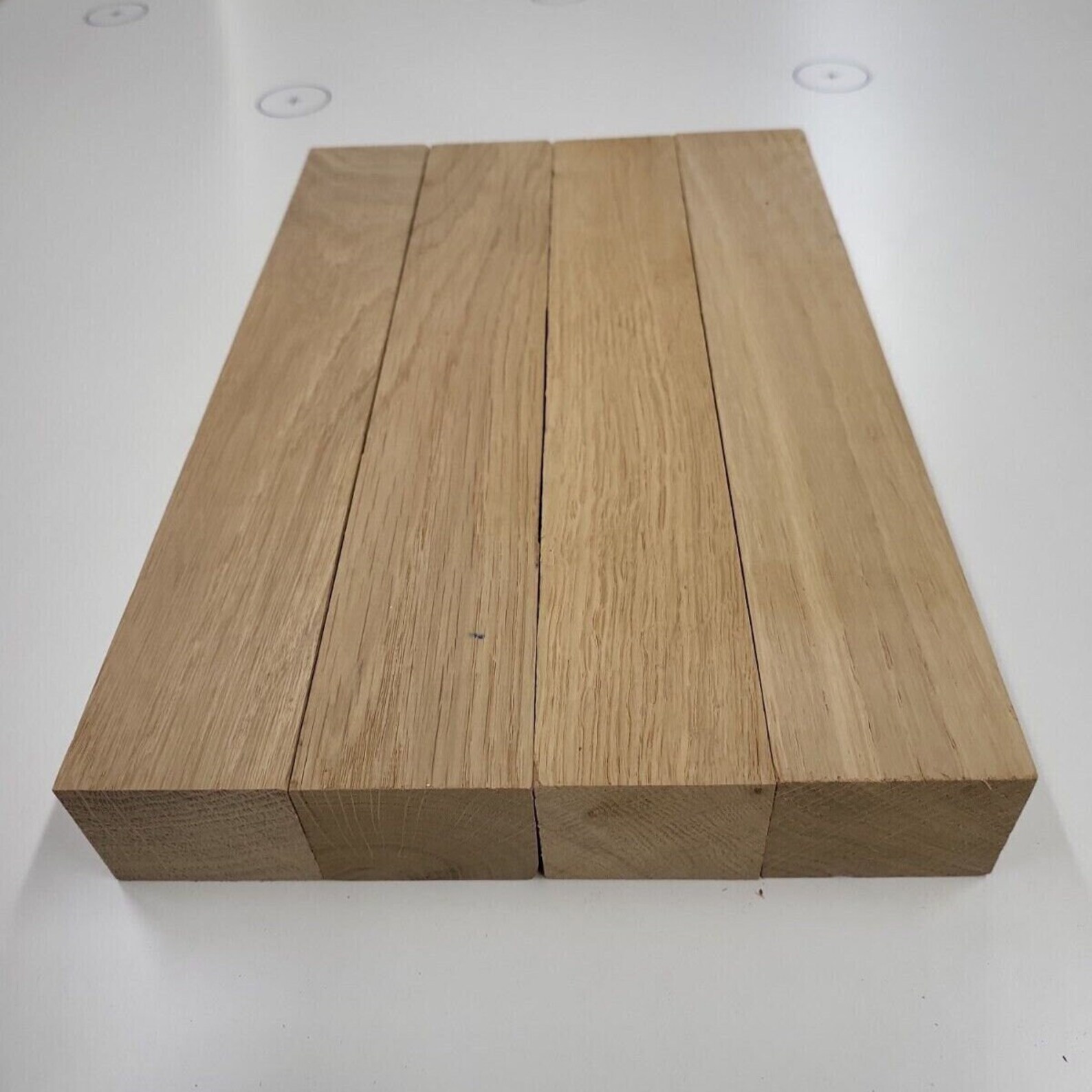4 Solid Oak Hardwood Timber Offcuts. Chunky Blanks. 300mm X 45mm X 50mm ...
