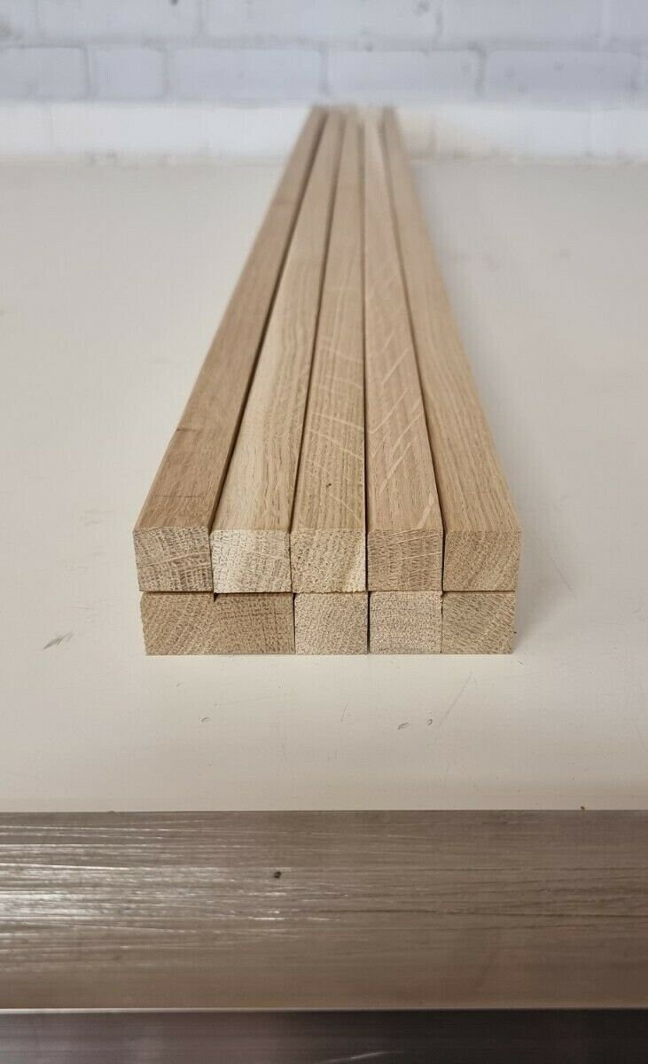 10 Hardwood Oak Square Beading 20x20 Window Glazing 1220mm 4ft. 1 ...