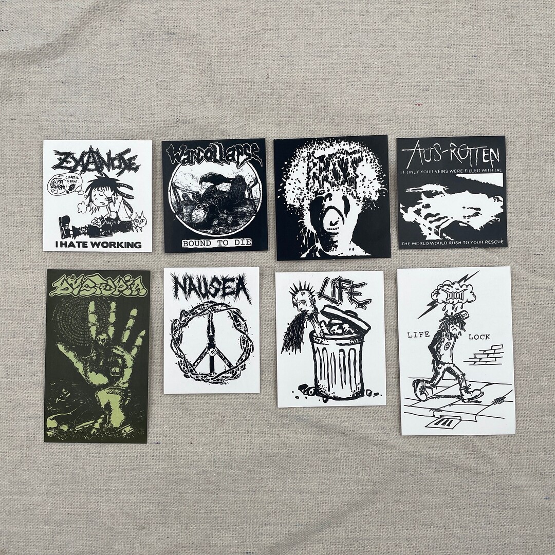 Crust Punk Sticker Pack - Etsy