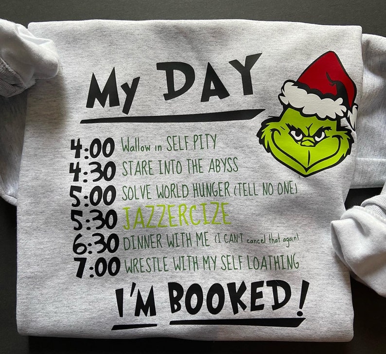 Grinch Schedule - Etsy