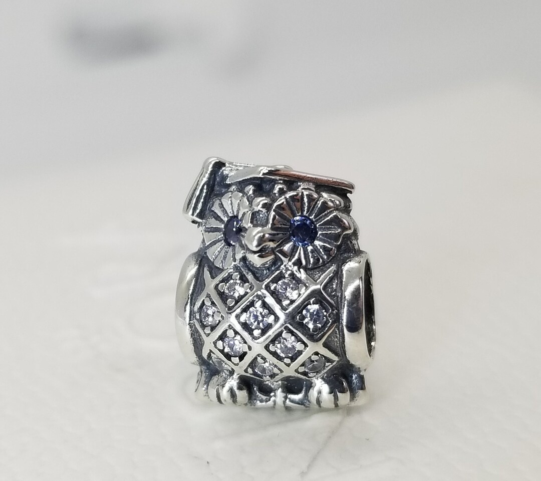 New Owl Graduation Charm for Pandora Moments Bracelet / S925 Sterling ...