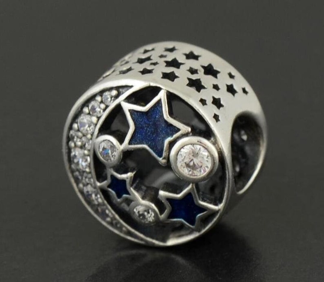 New Vintage Night Sky Charm / Charm for Pandora Bracelet / S925 ...