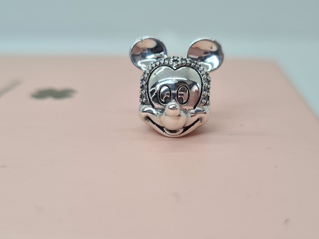Authentic Pandora Minnie Mickey Mouse Pave Clip Charm / Disney / New ...