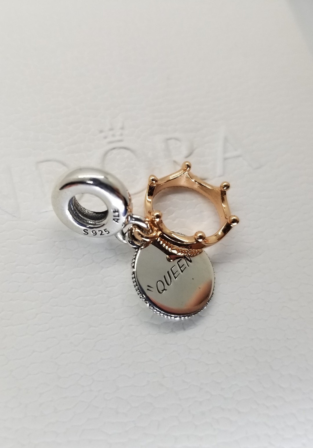 New ROSE Queen & Regal Crown Dangle Charm for Pandora Moments Bracelet ...
