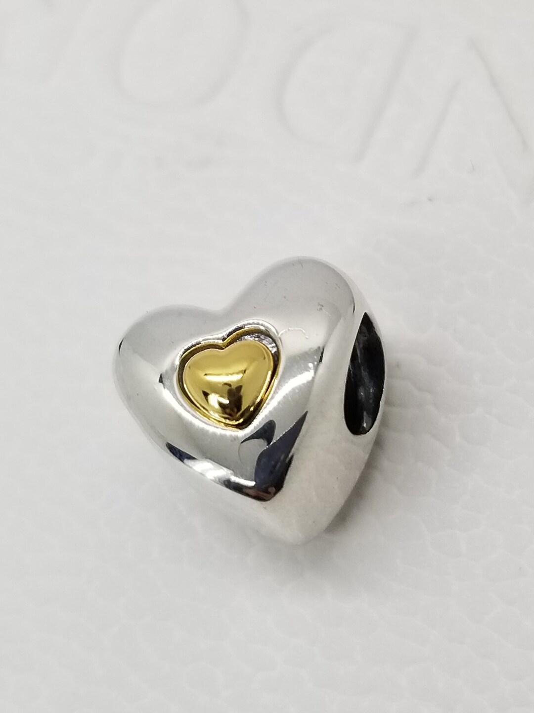 New CLEARANCE Happy Anniversary Charm Gold Heart / Charm for Pandora ...