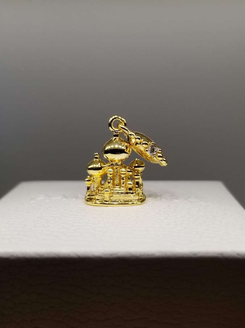 New Aladdin Gold Agrabah Castle Shine Charm / Disney Charm for Pandora ...