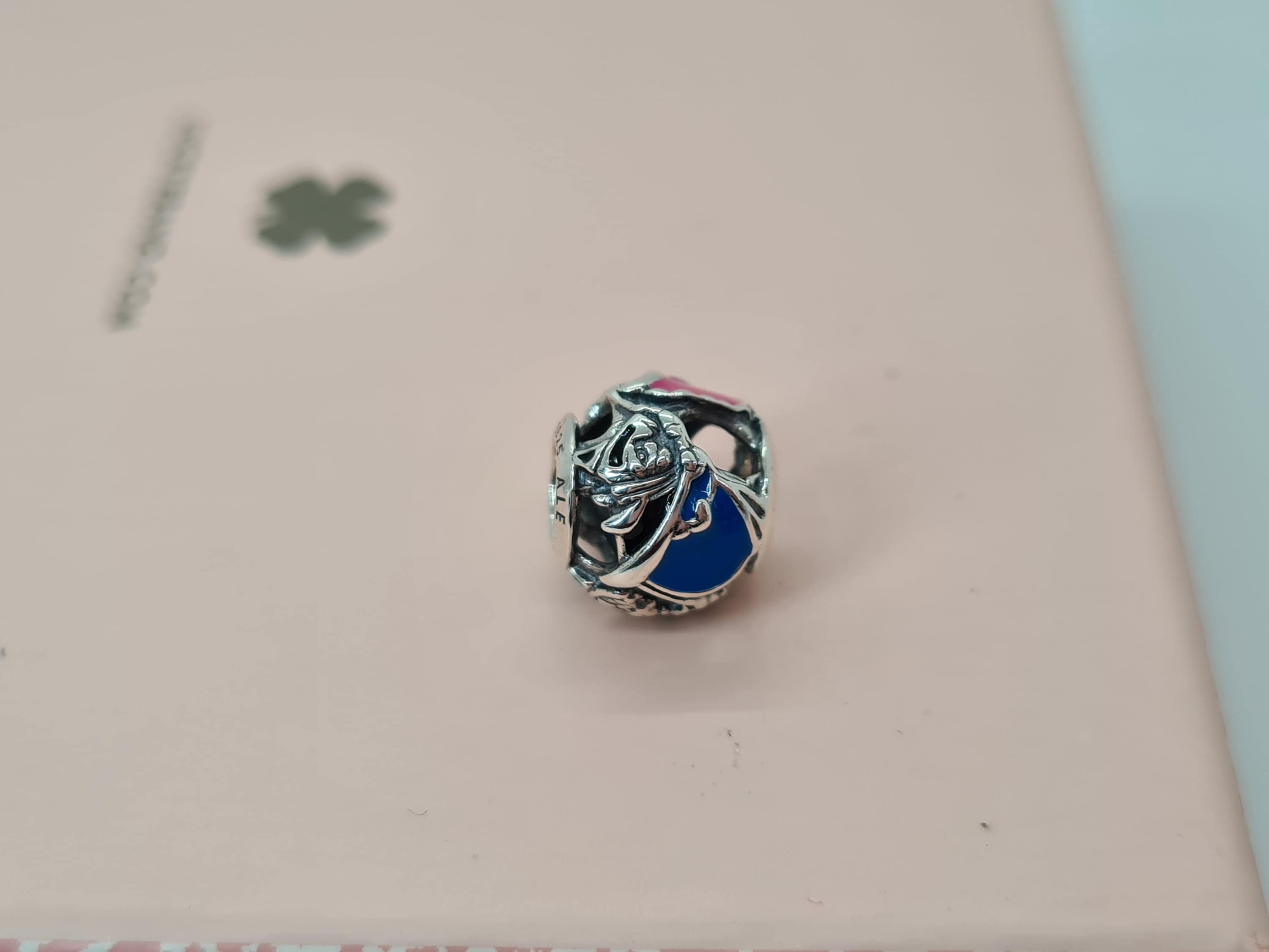 Authentic Pandora Disney Aurora Pink Fairy Charm / Disney / - Etsy
