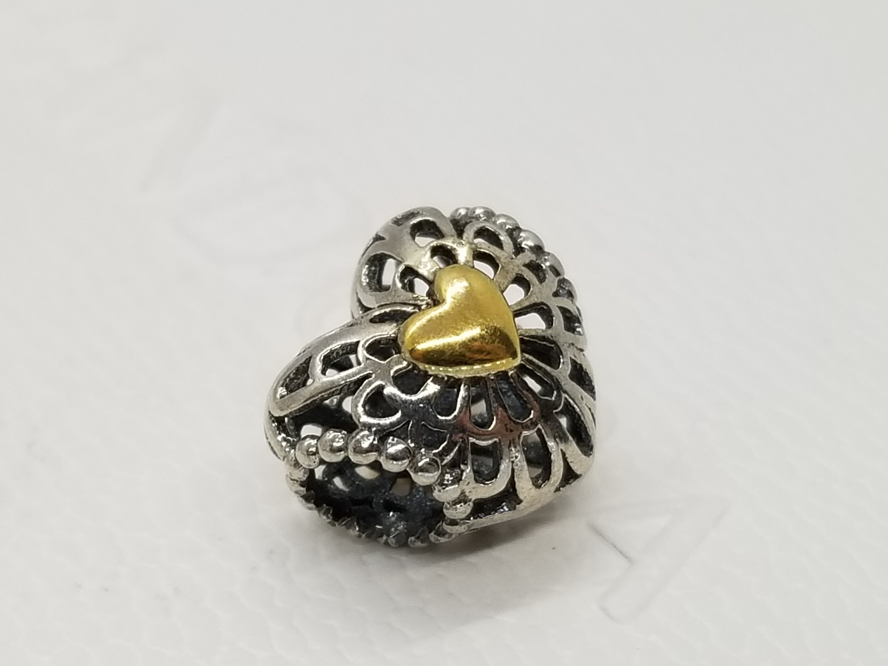 Authentic Pandora Openwork Heart Filigree Moments Charm / New - Etsy