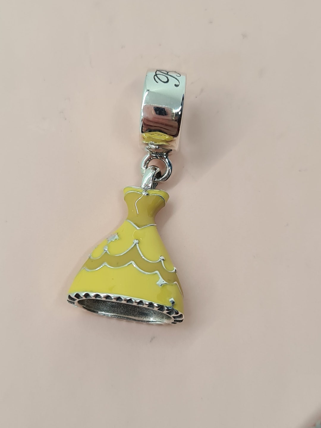 New Belle Dress Charm / Disney / Charm for Pandora Bracelet / S925 ...