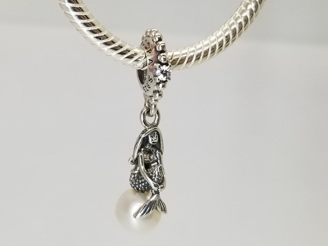 Authentic Pandora the Little Mermaid Luminous Ariel Charm / - Etsy