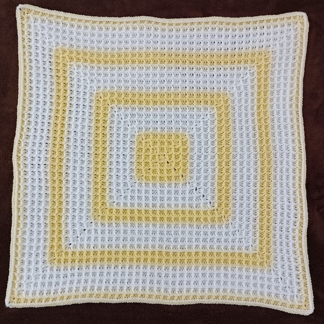 Crafty Dafi Waffle Go Round Baby Blanket Pattern - Etsy