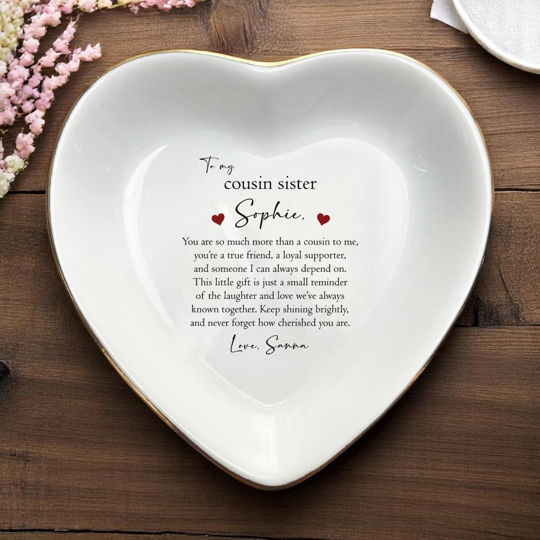 Cousin Sister Ring Dish, Sister Gift, Siblings Gifts, Wedding Dish ...