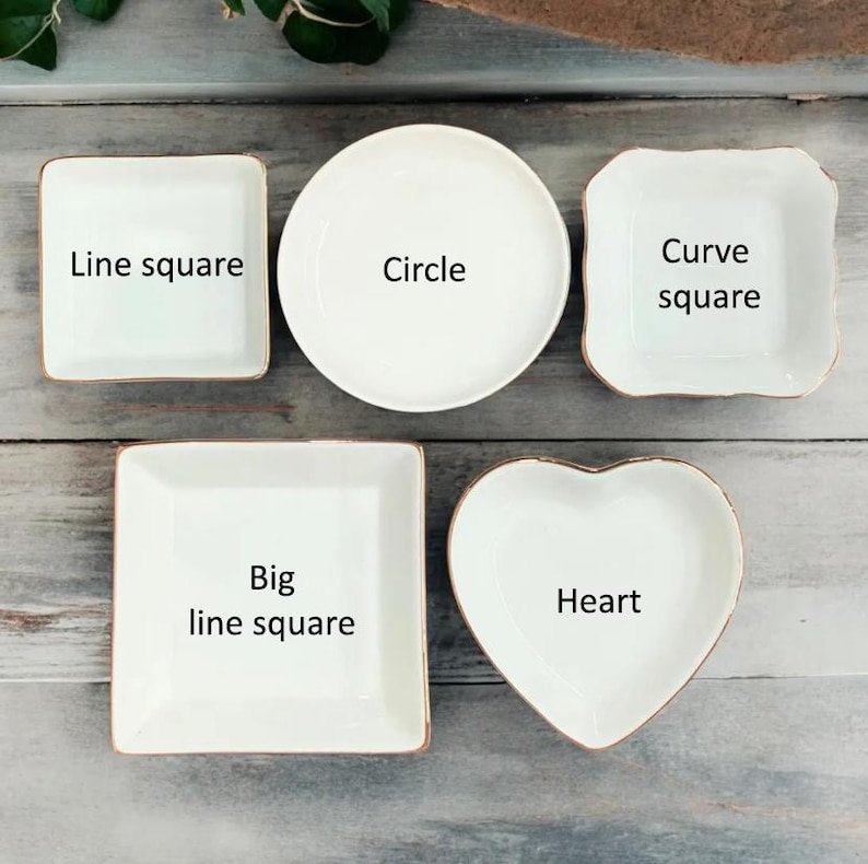 Personalized Watercolor World Map Ceramic Jewelry Dish: Long Distance ...