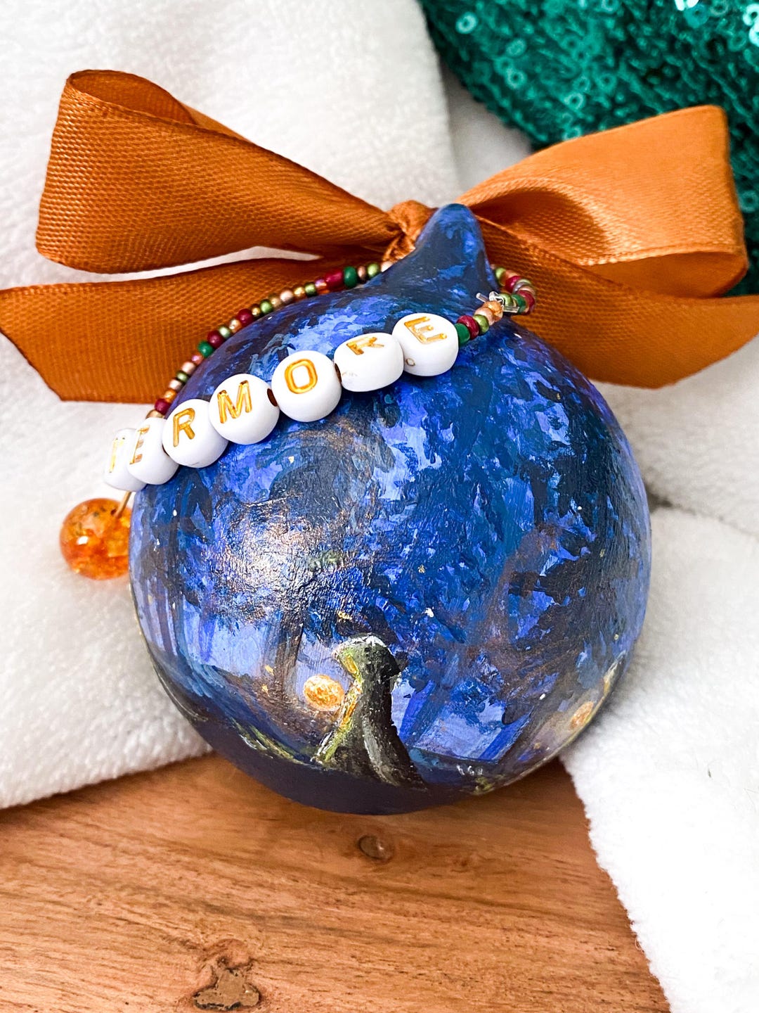 Taylor Swift Evermore Inspired Hand-painted Bauble Willow Witches Gold ...