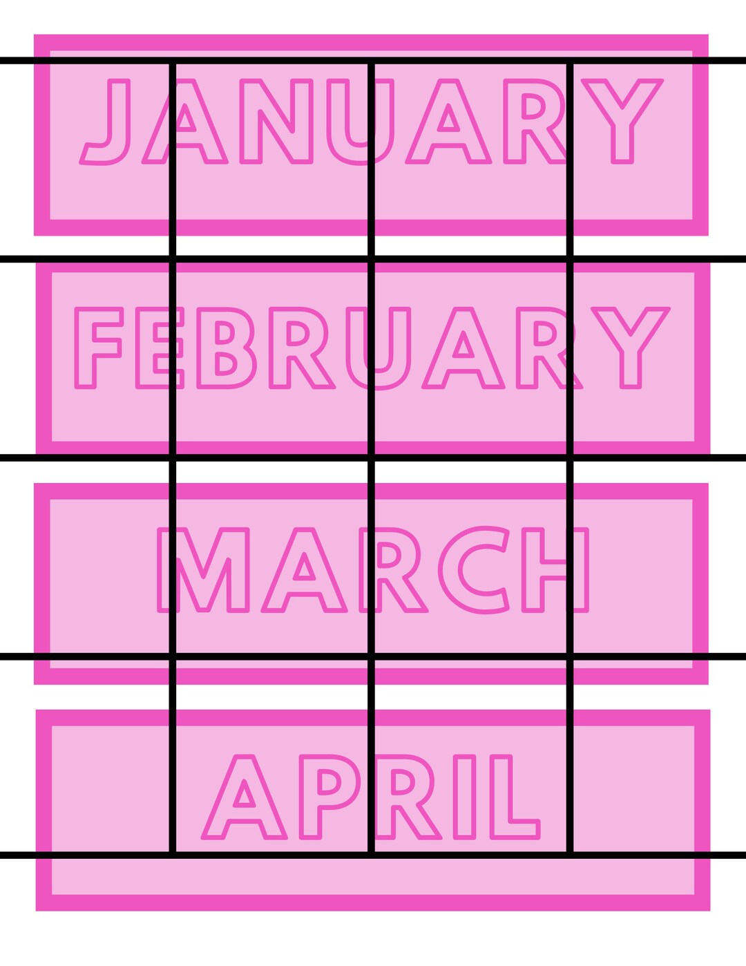 Pink Date Flip Chart for Teacher K-12 - Etsy
