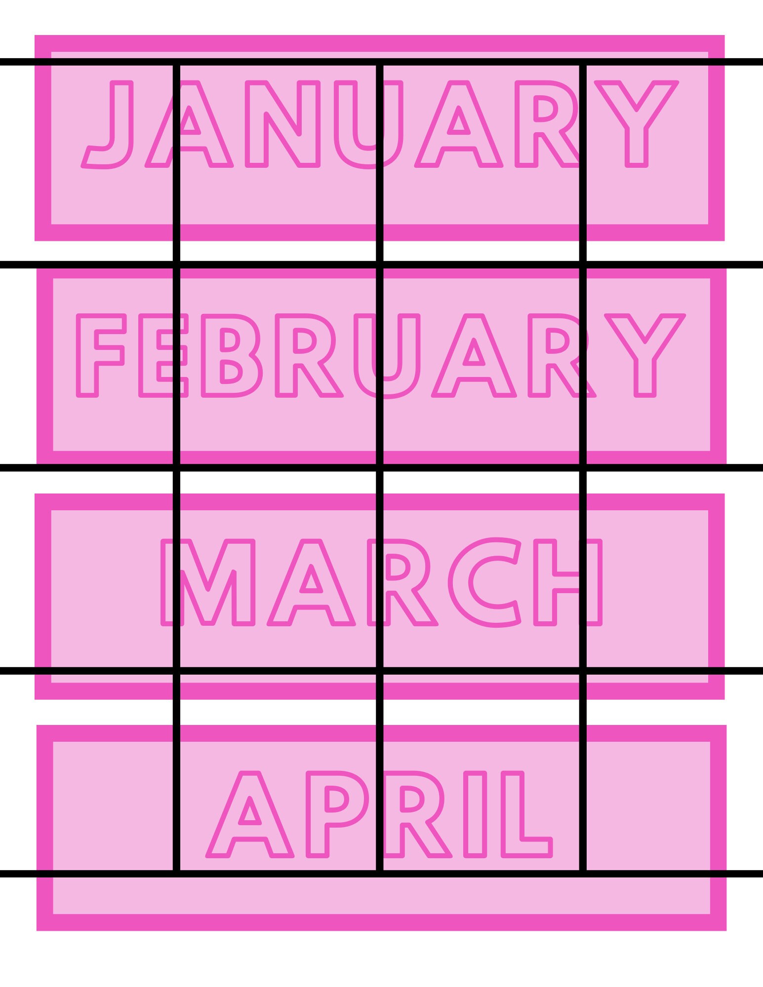 Pink Date Flip Chart for Teacher K-12 - Etsy