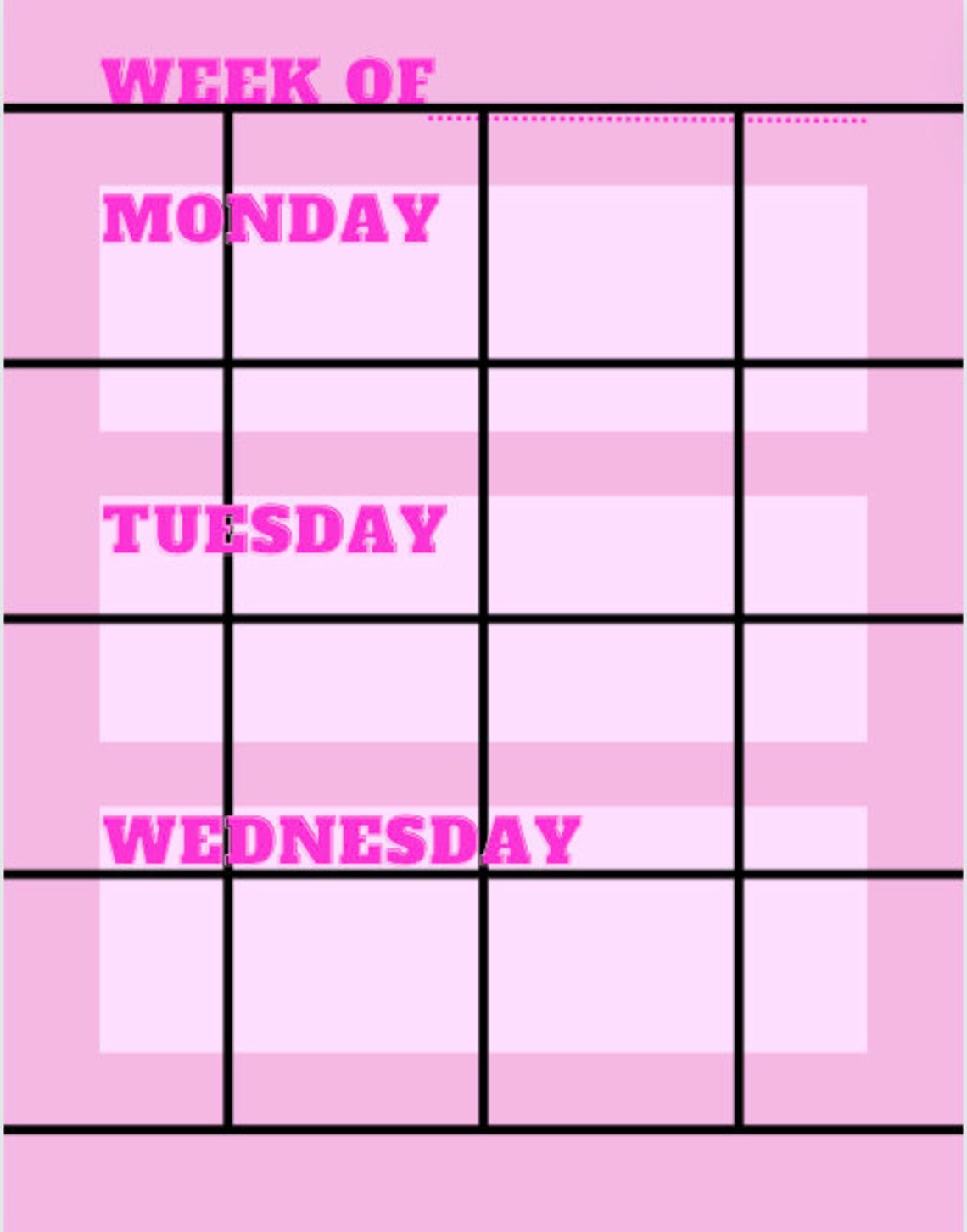 All Pink Back to School Reusable Planner for Teachers and Students K-12 ...