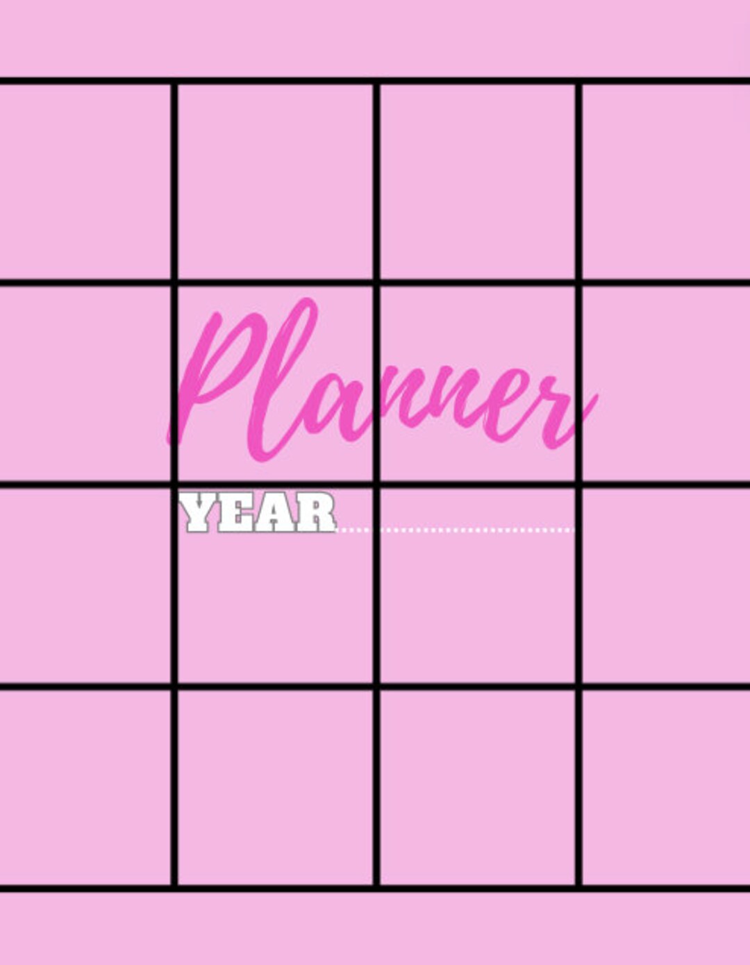 All Pink Back to School Reusable Planner for Teachers and Students K-12 ...