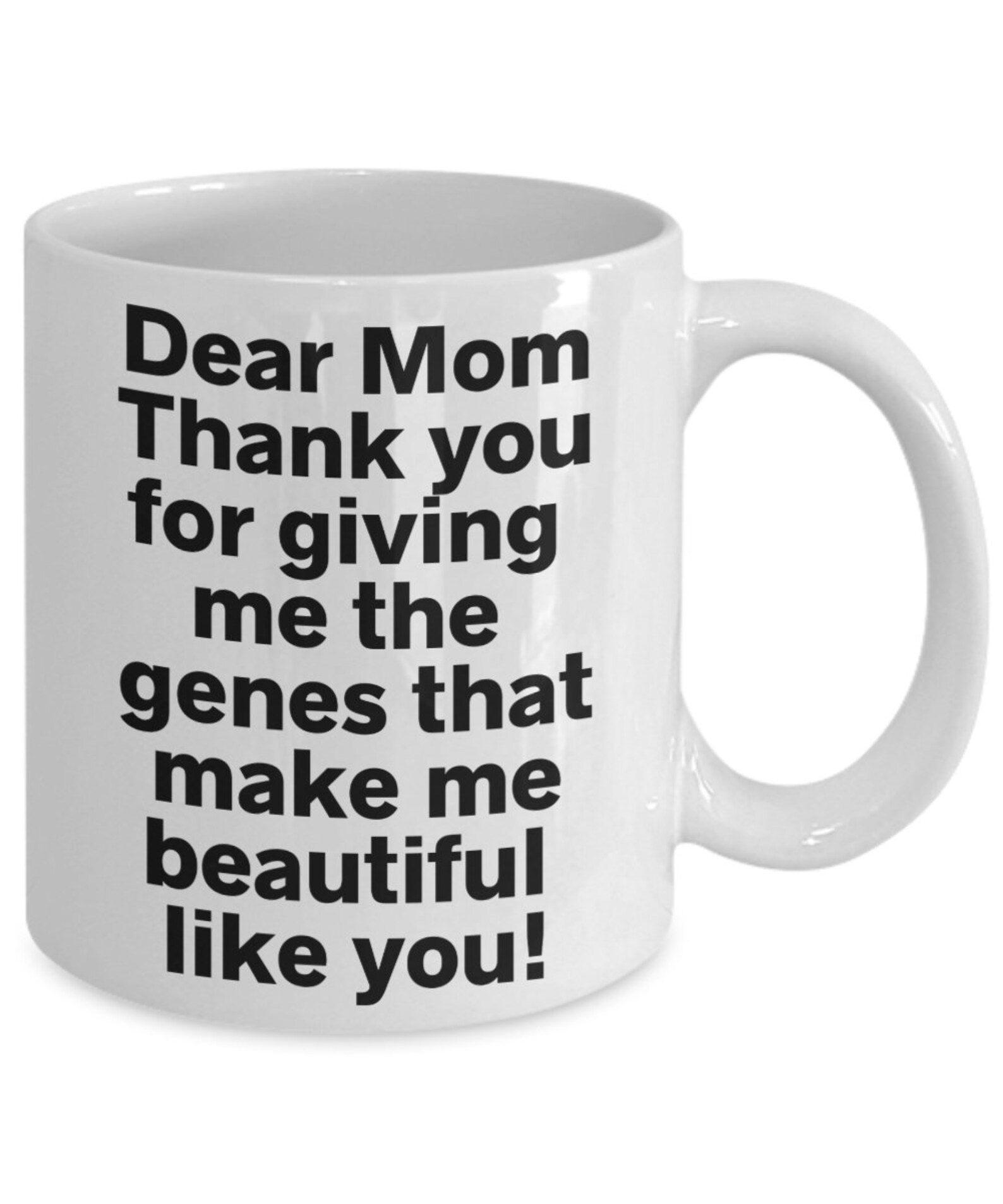 Thank You Mom for Good Genes Gift Mug Mother's Day or - Etsy
