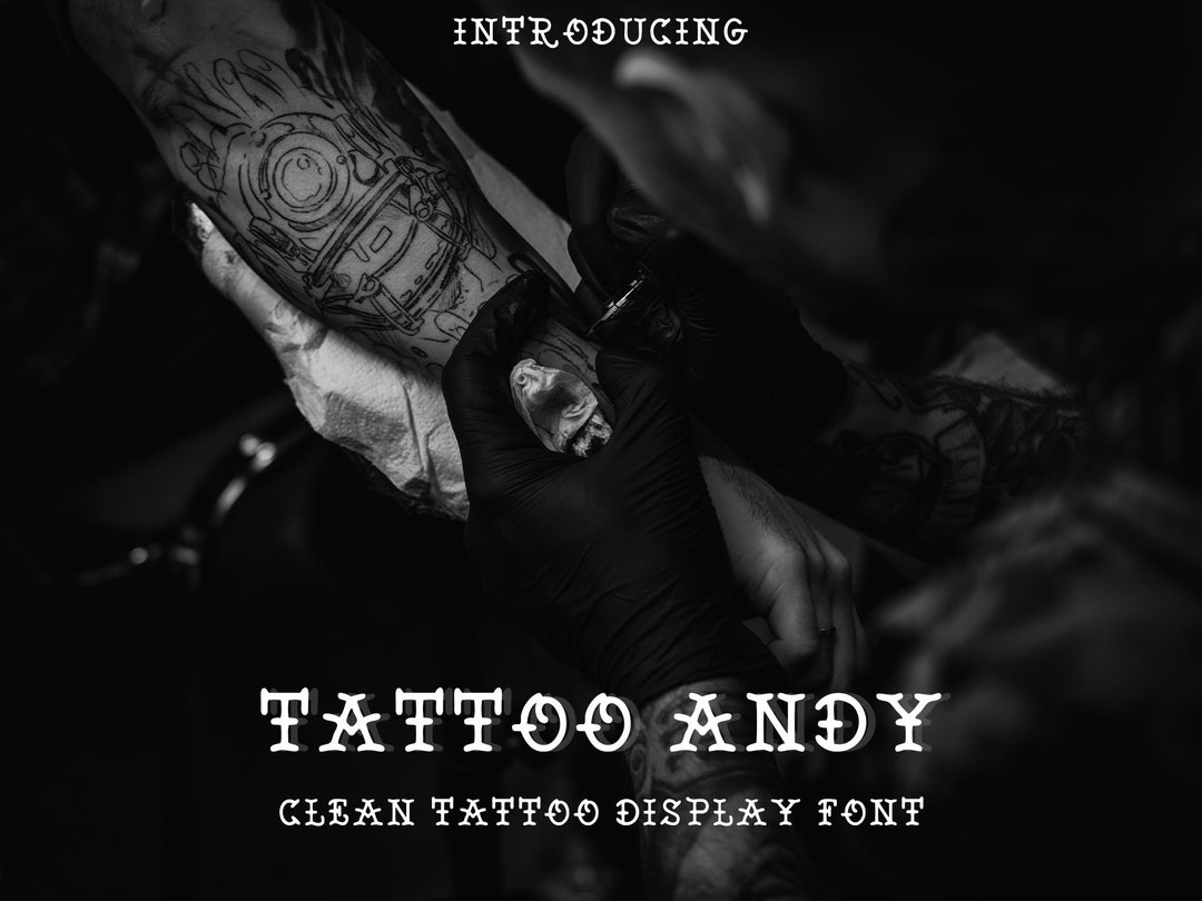 Tattoo Andy Display Font Otf & Ttf - Etsy