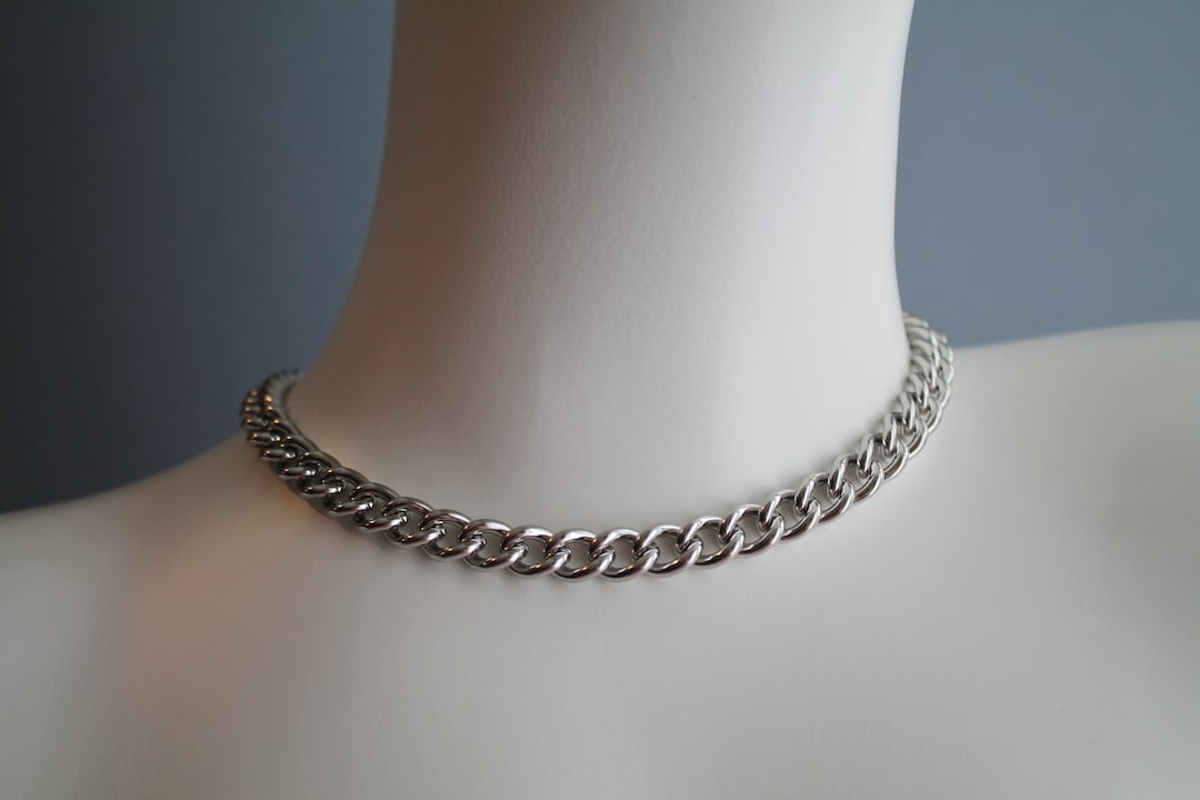 Stainless Steel Twist Link Curb Chain Choker Necklace Available 14"-36 ...