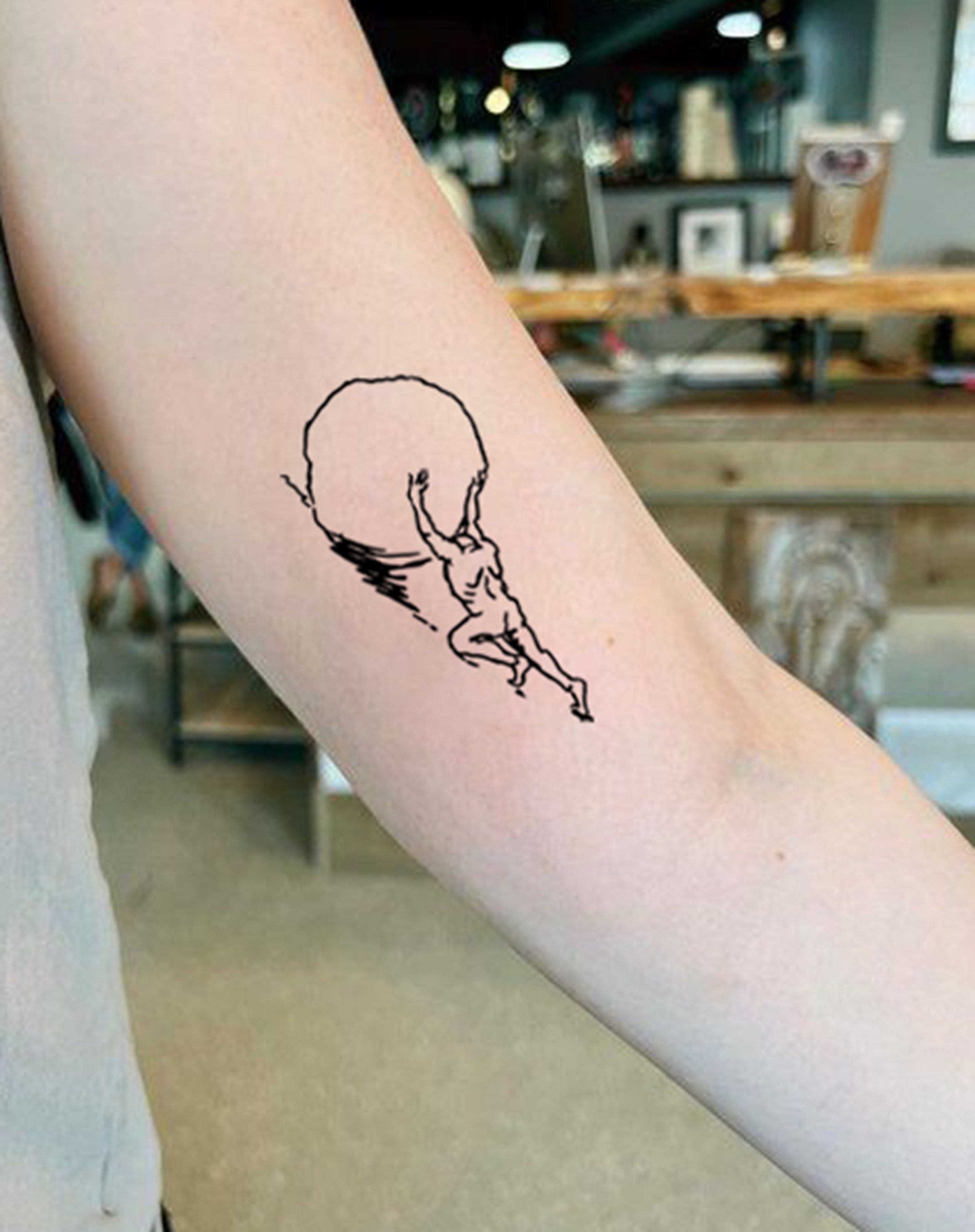 Sisyphus Temporary Tattoo, Fake Tattoo, Tattoo Stickers, Removable ...