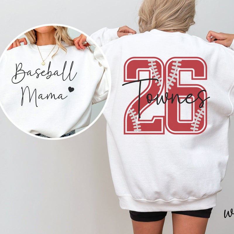 Baseball Mom Sweatshirt - Etsy