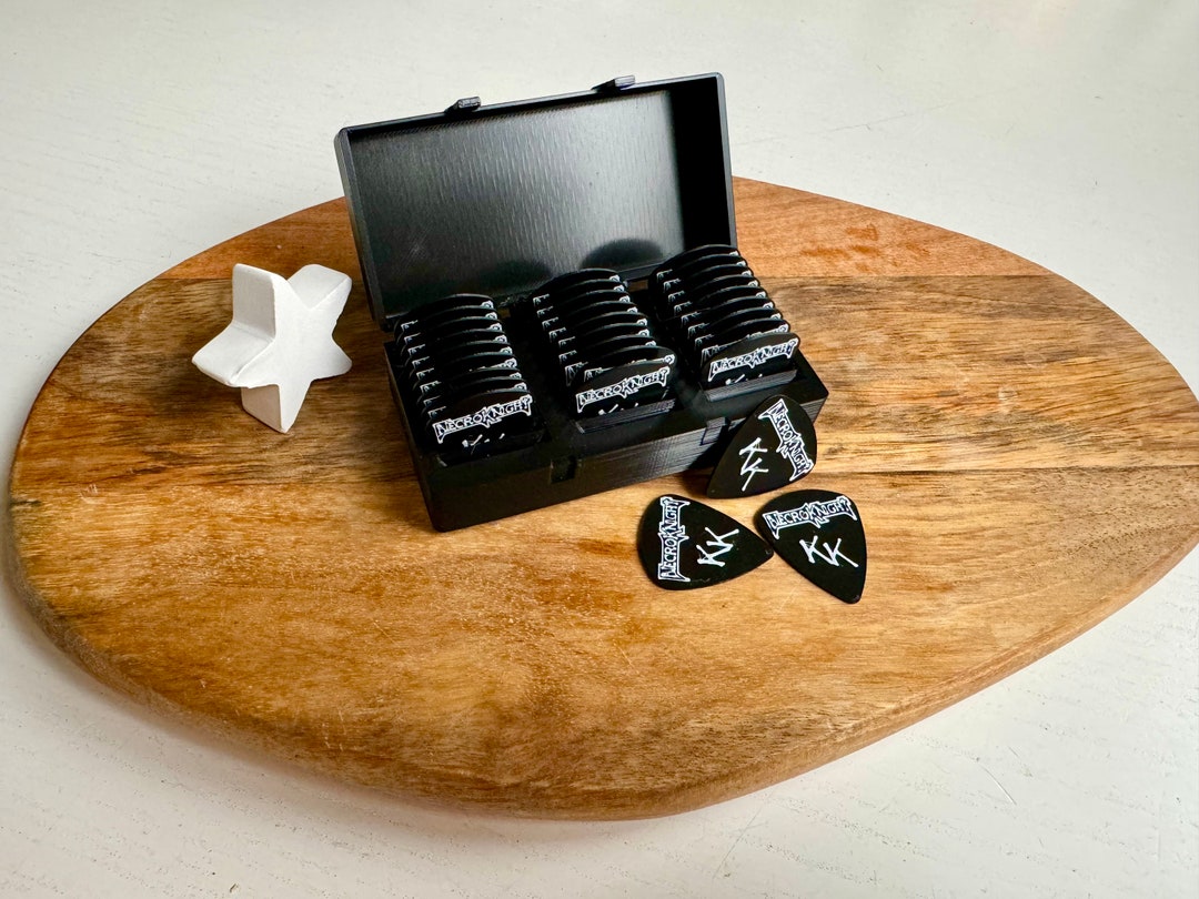 30 Stk. Personalisierte Gitarren Plektren mit Box, Guitar Picks, Pick ...