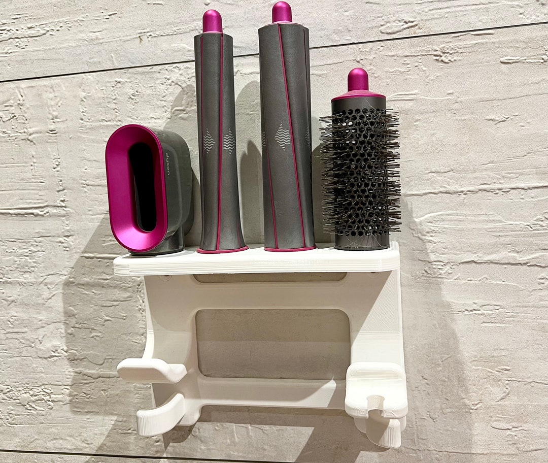 Airwrap Wall Shelf / Dyson Airwrap Wall Mount With Cable Holder - Etsy
