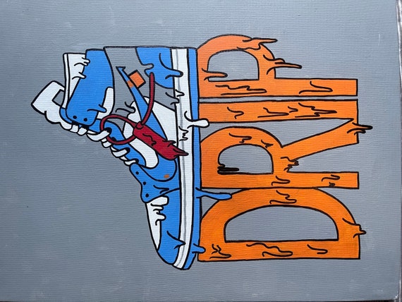 Drip off white paint 1 | Etsy