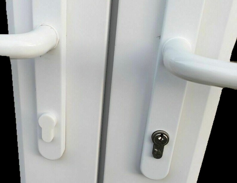 2 Number Keyhole Lock Covers Draft Excluder Push Fit Cap Easy Install ...