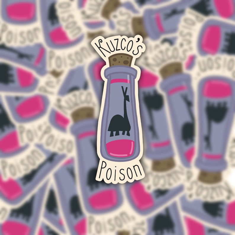 Kuzco's Poison Sticker | Etsy