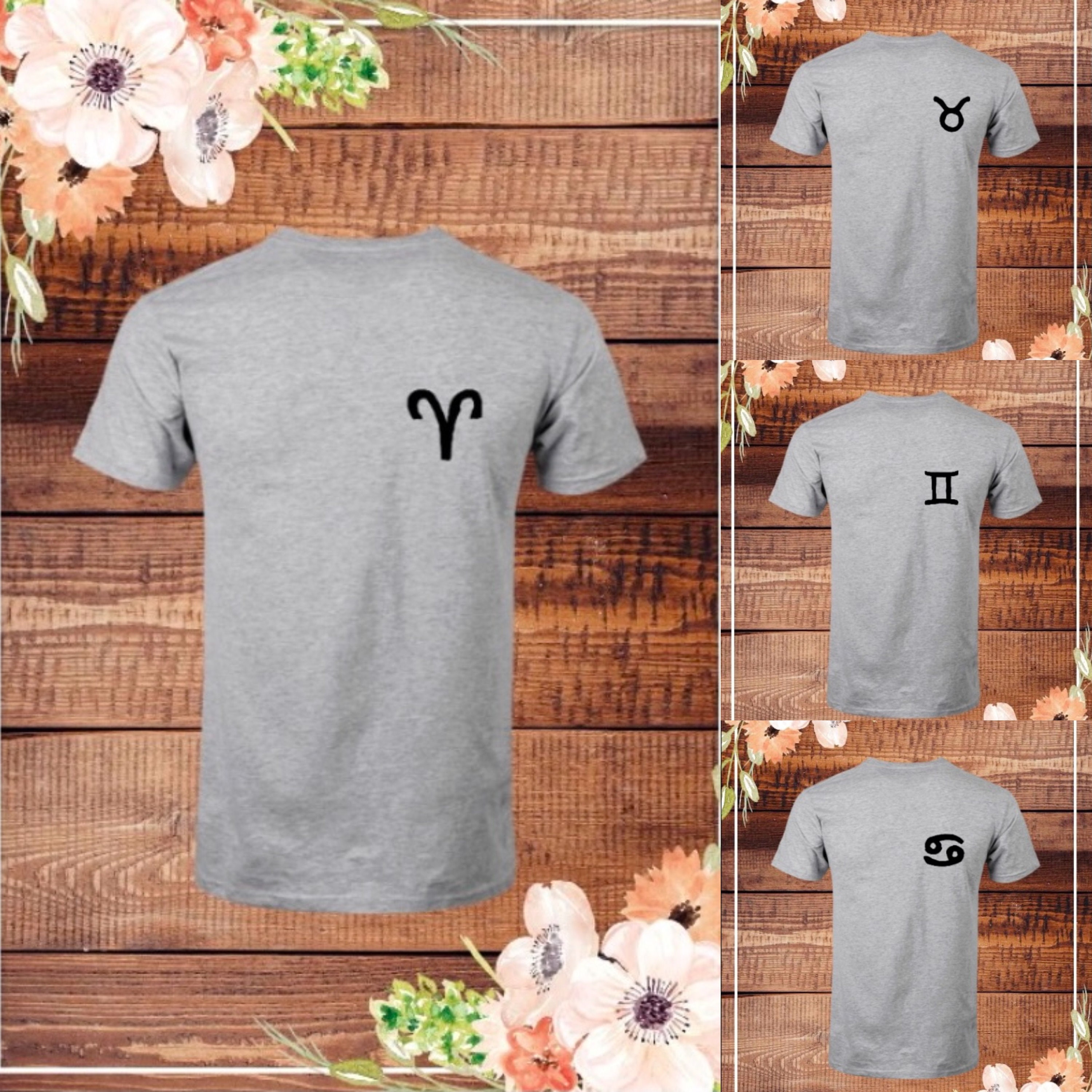 Custom Astrology Sign T Shirt Horoscope Zodiac Etsy
