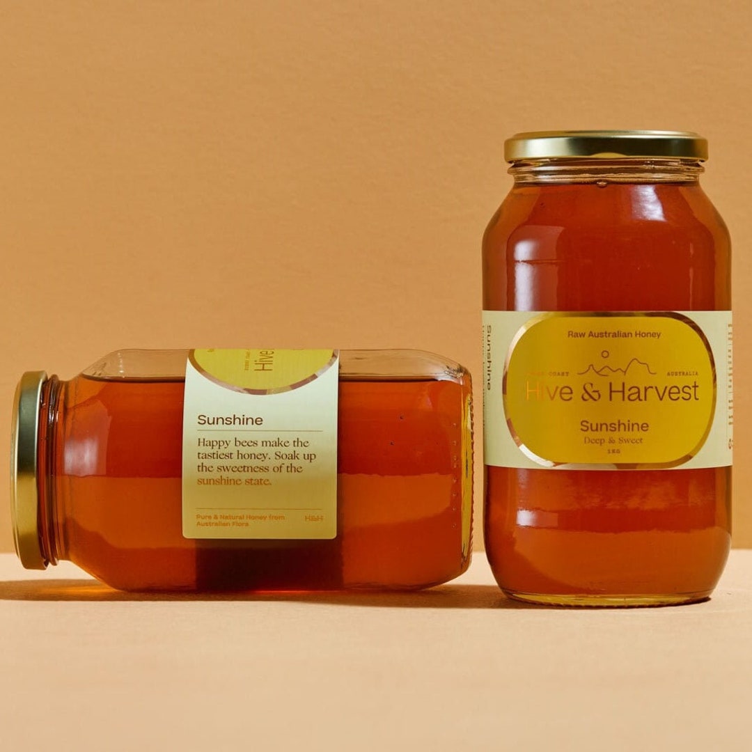 Sunshine Honey 1kg - Raw Australian Honey From Hive & Harvest, Sunshine ...