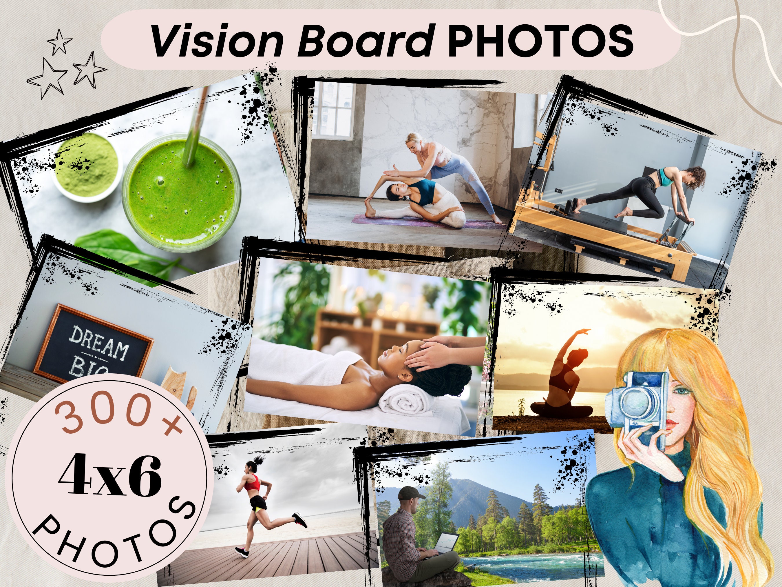 Vision Board 4x6 Digital Pictures Vision Board Printables Vision Board ...