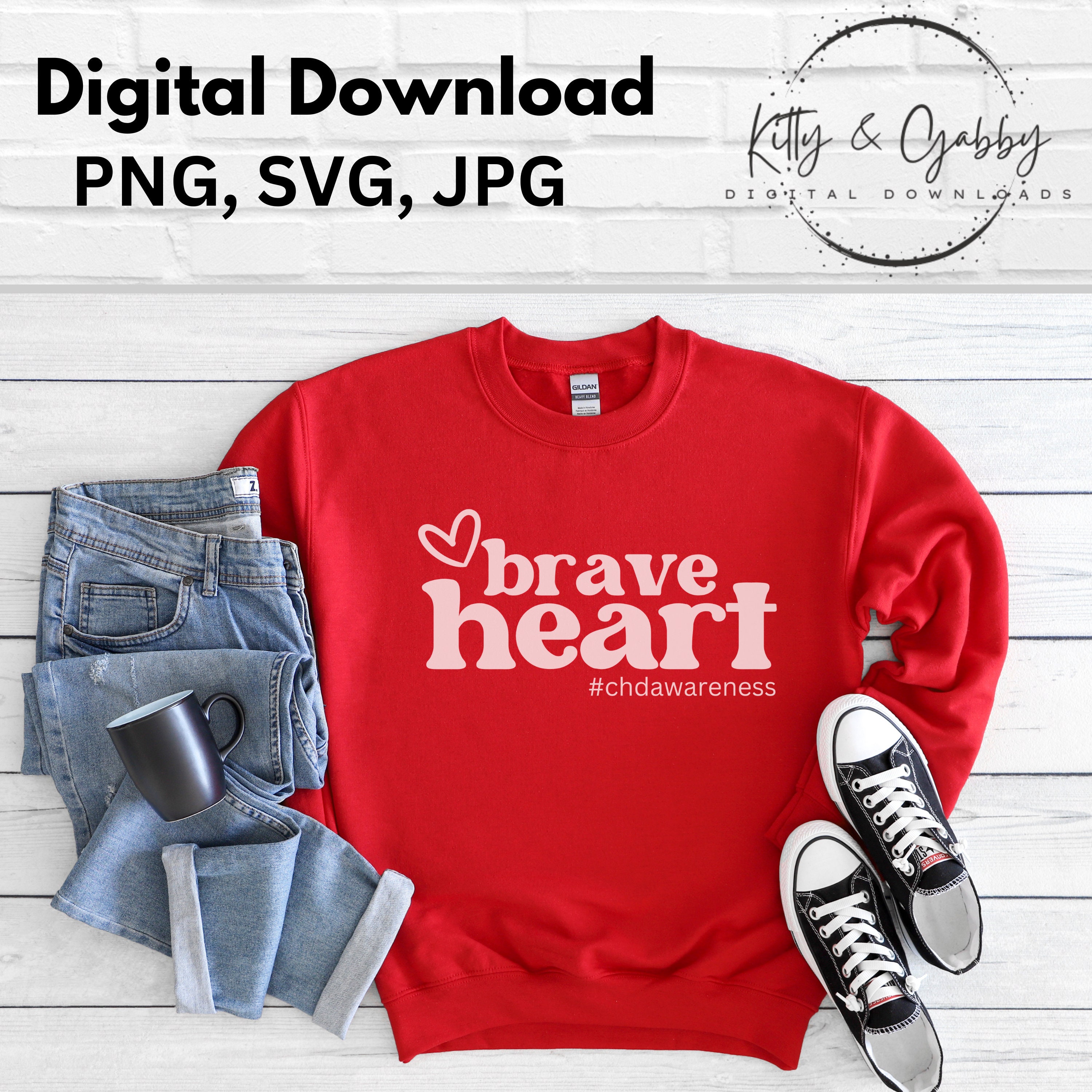 CHD Png, CHD Jpg, CHD Svg, Heart Month, Chd Digital Download, Chd Cut ...