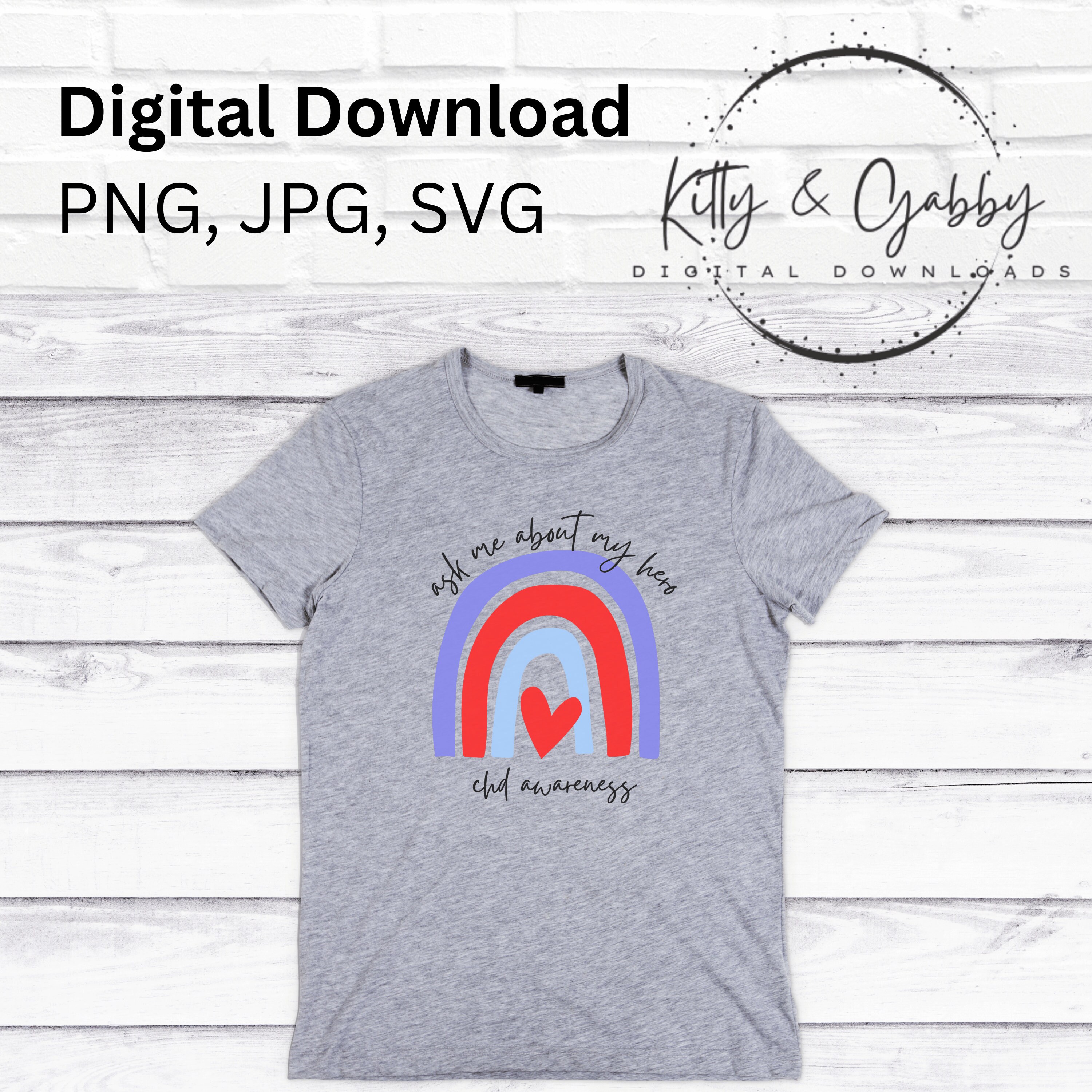 CHD Png, CHD Jpg, CHD Svg, Heart Month, Chd Digital Download, Chd Cut ...