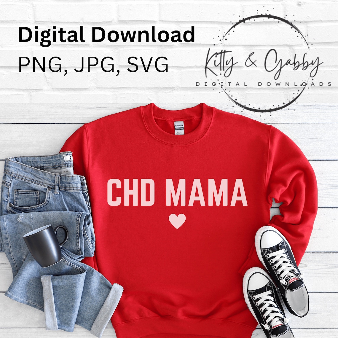 CHD Shirt Design Png, Svg, Jpg, CHD Mama, CHD Awareness, Chd Digital ...