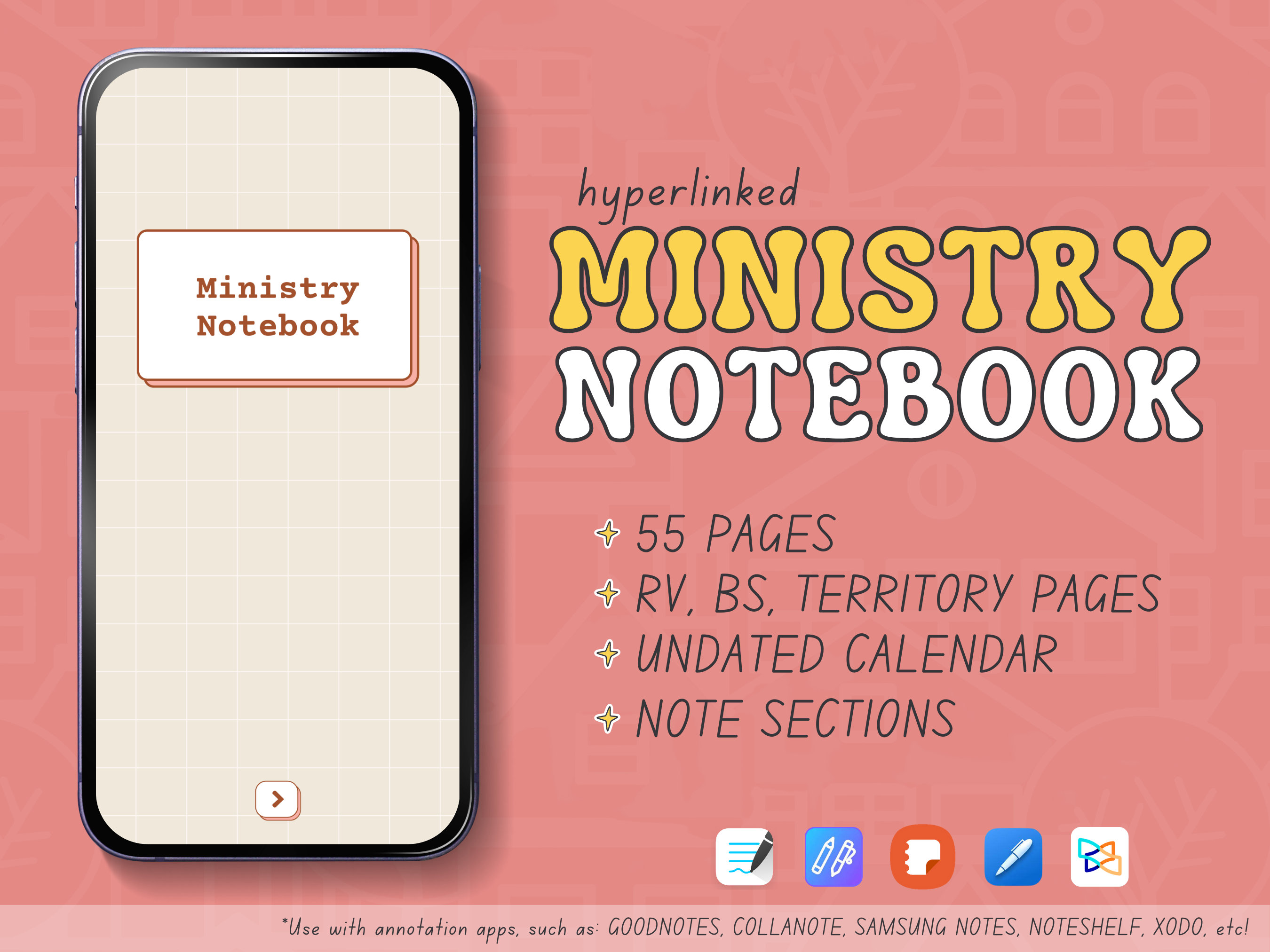 JW Digital Ministry Notebook for iPhone or Android JW Field Service ...