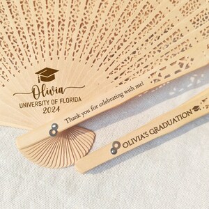 Graduation Fans Class of 2024 Custom Graduation Party Hand Fans ...