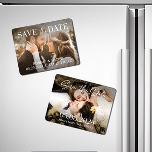 Personalized Fridge Magnet/photo Wedding Save the Date Magnet ...
