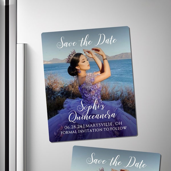 Save the Date Quinceanera Invitation - Etsy