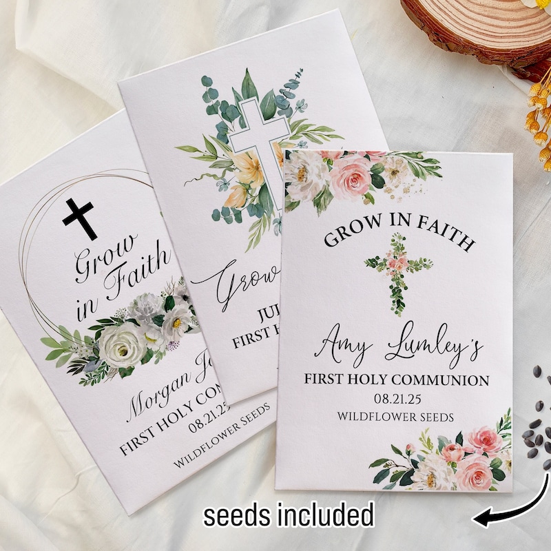 Seed First Communion Favor - Etsy