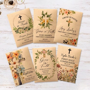 First Communion Favors/first Communion Gift Seed Packet/holy Communion ...