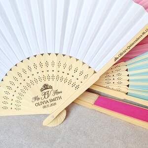 Custom Quinceañera Hand Fans/personalized Quinceañera Party Favor/mis ...