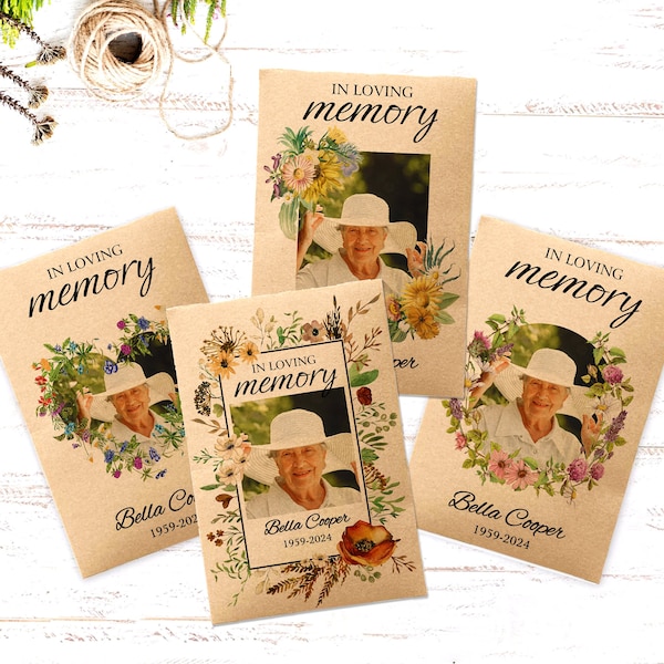 Memorial Seed Packet - Etsy
