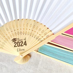 Custom Graduation Fans Personalized Graduation Fan College Class of ...