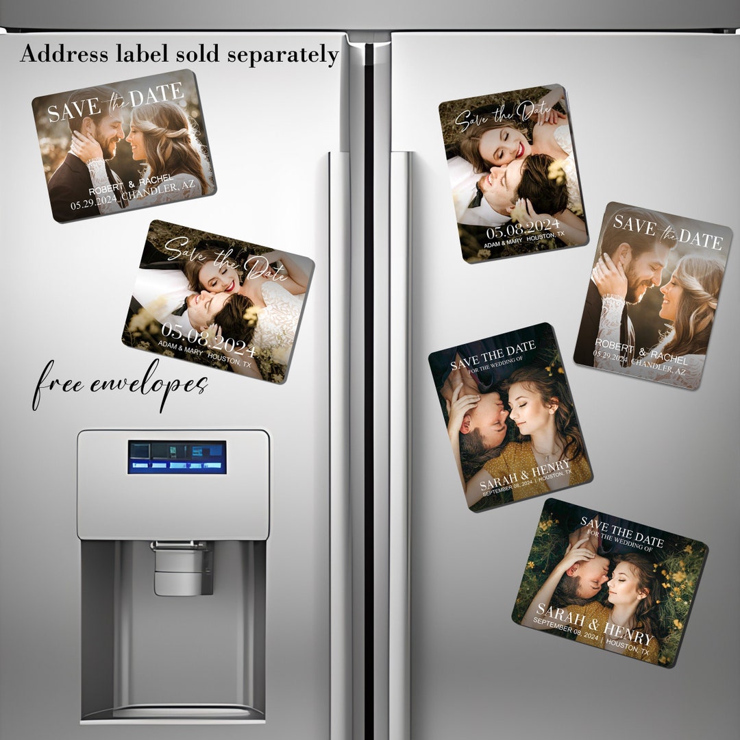 Personalized Fridge Magnet/photo Wedding Save the Date Magnet ...