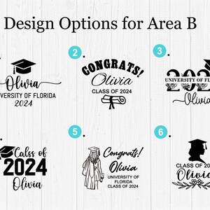 Custom Graduation Fans Personalized Graduation Fan College Class of ...